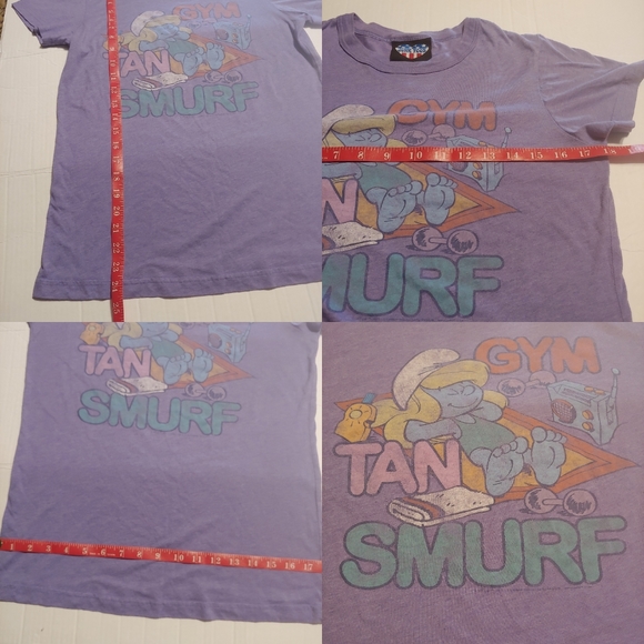 Junk Food Clothing | Tops | Junk Food Smurfette Gym Tan Smurf Tee ...